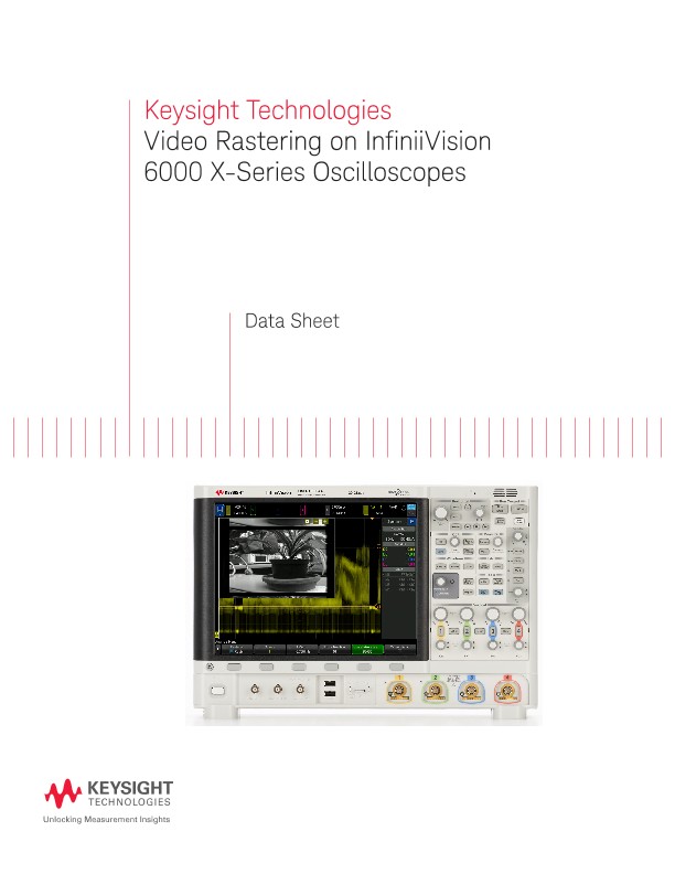 Video Rastering on InfiniiVision 6000 X-Series Oscilloscopes PDF Asset Page | Keysight